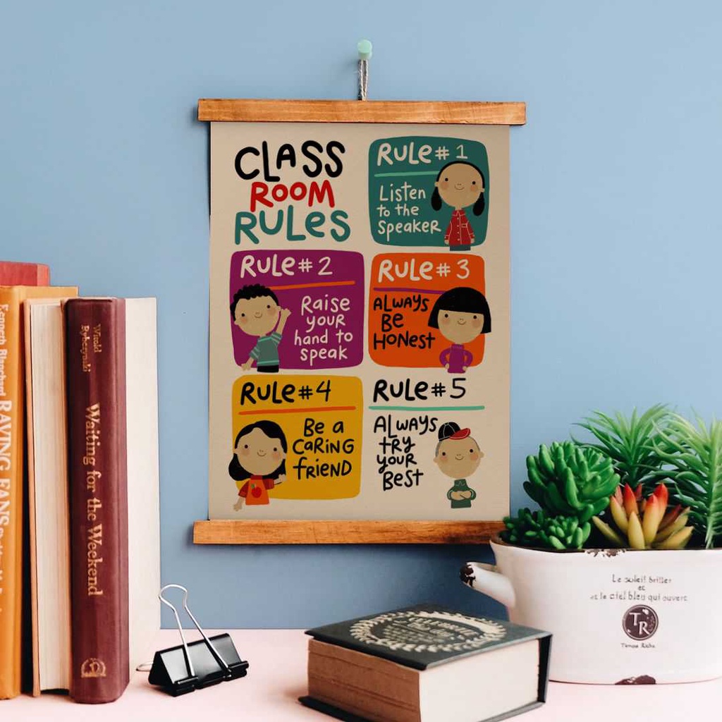 Papemelroti Classroom Collection Scroll Poster | Home, Wall Decor ...