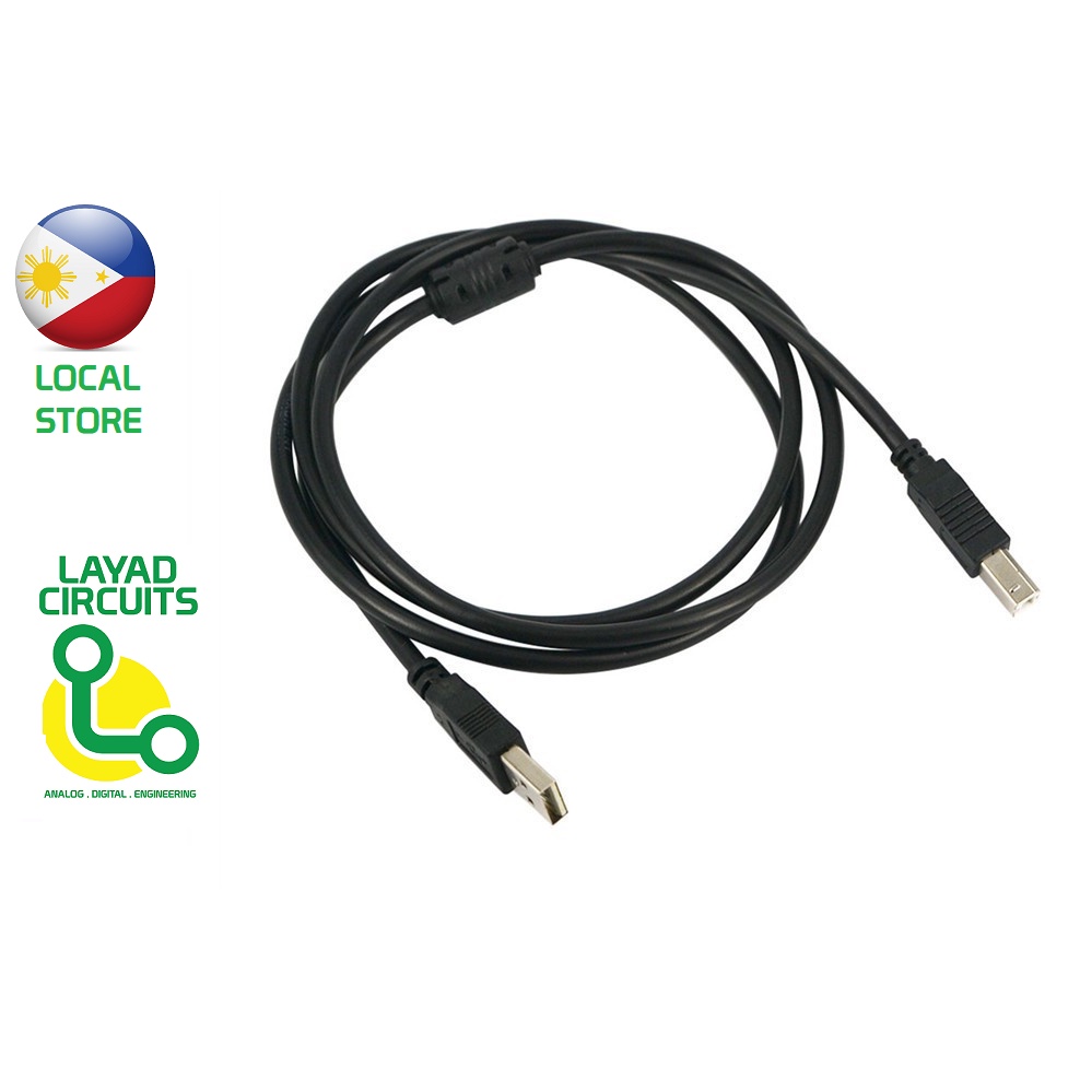 Arduino USB cable1.4m for Arduino Uno Mega Leonardo Type A to Type B | Shopee Philippines
