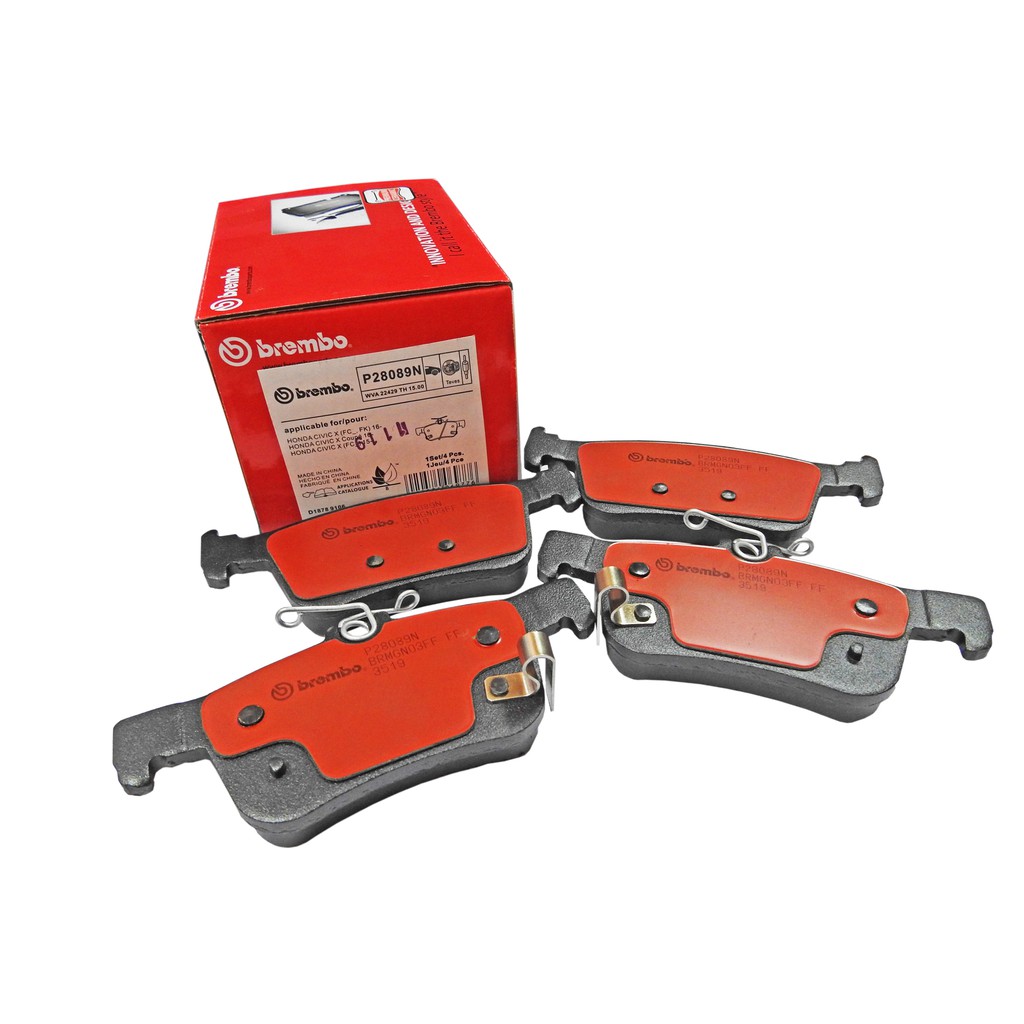 Brembo P28089N Rear Brake Pads Ceramic Compound (For Honda Civic X '16 ...