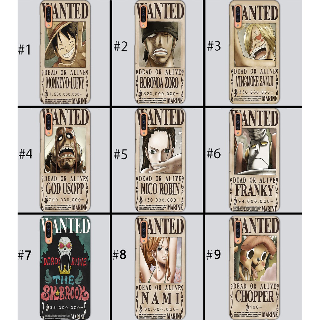 One Piece Wanted Poster Design Hard Case for iPhone 5/5s/SE/6/6s/6 Plus ...