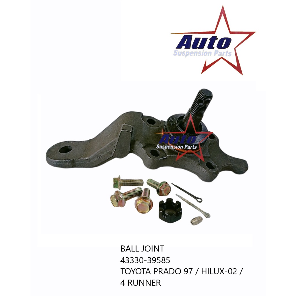 BALL JOINT TOYOTA PRADO '97 /HILUX '02 / 4 RUNNER LOWER RH Replacement ...
