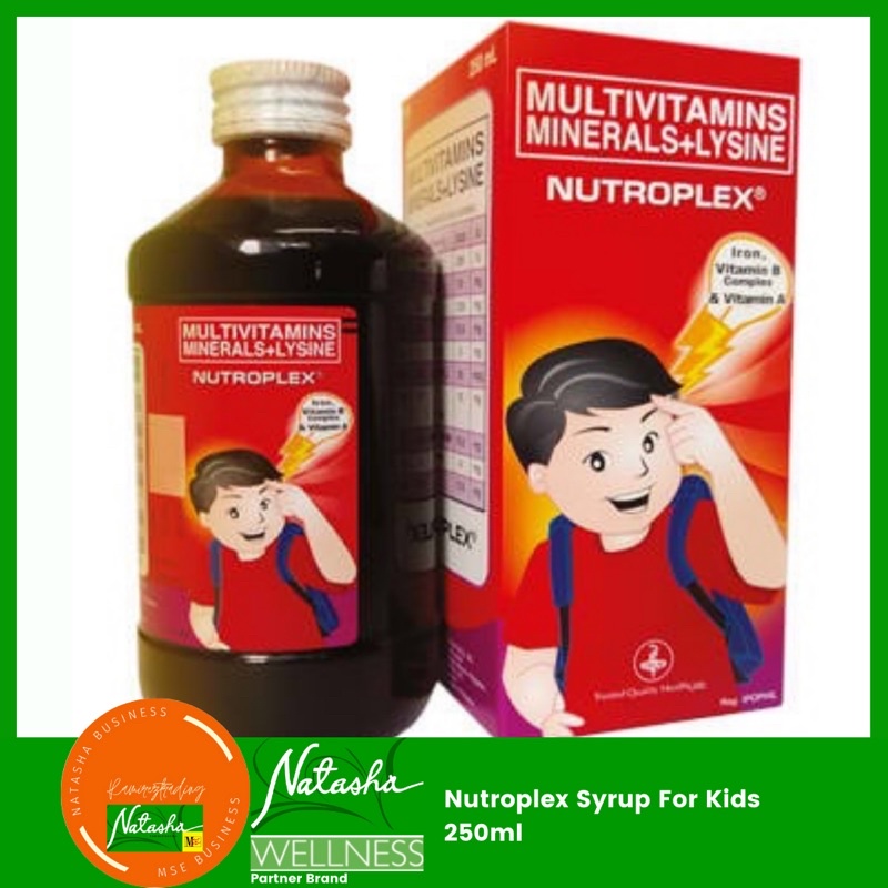 NATASHA WELLNESS NUTROPLEX SYRUP 250ML | 120ML | Shopee Philippines