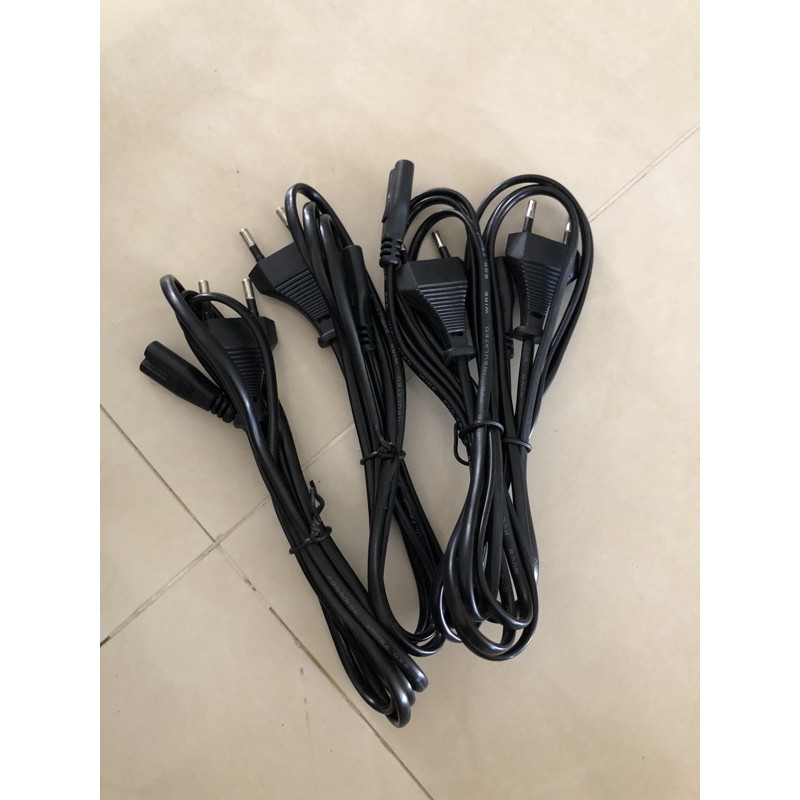 2 hole power cable / number 8 printer power cable / PS / TV power cable ...