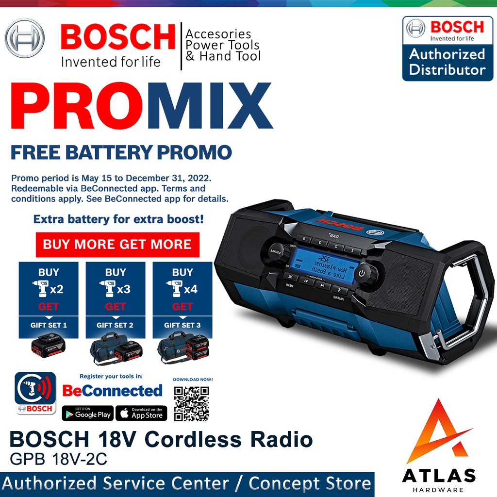 Bosch Radio GPB 18V-2C Solo/Bare | Shopee Philippines