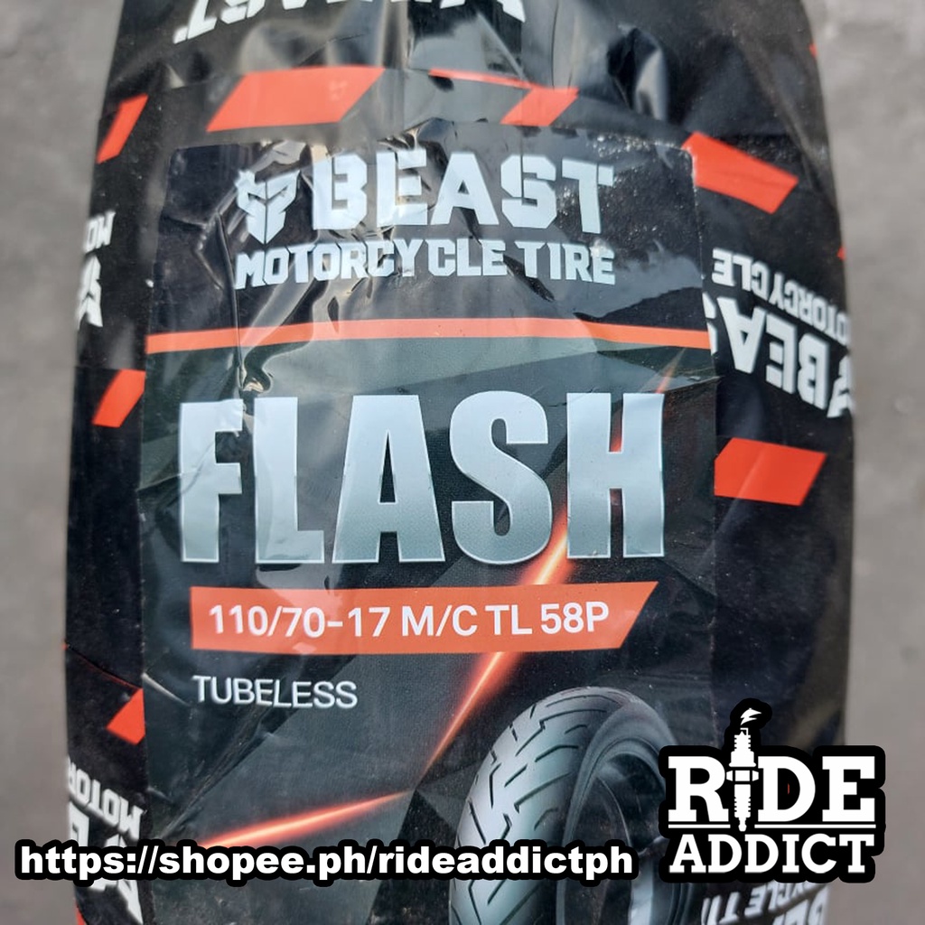 ORIGINAL BEAST FLASH TIRE FREE SEALANT AND PITO 100/80-17 | 100/70-17 ...