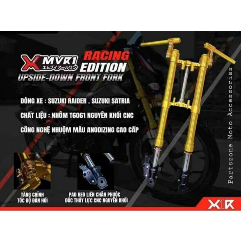 MVR1 INVERTED FORK ASSEMBLY W/ OVERSIZE HANDLE BARS - RAIDER150 Fi ...