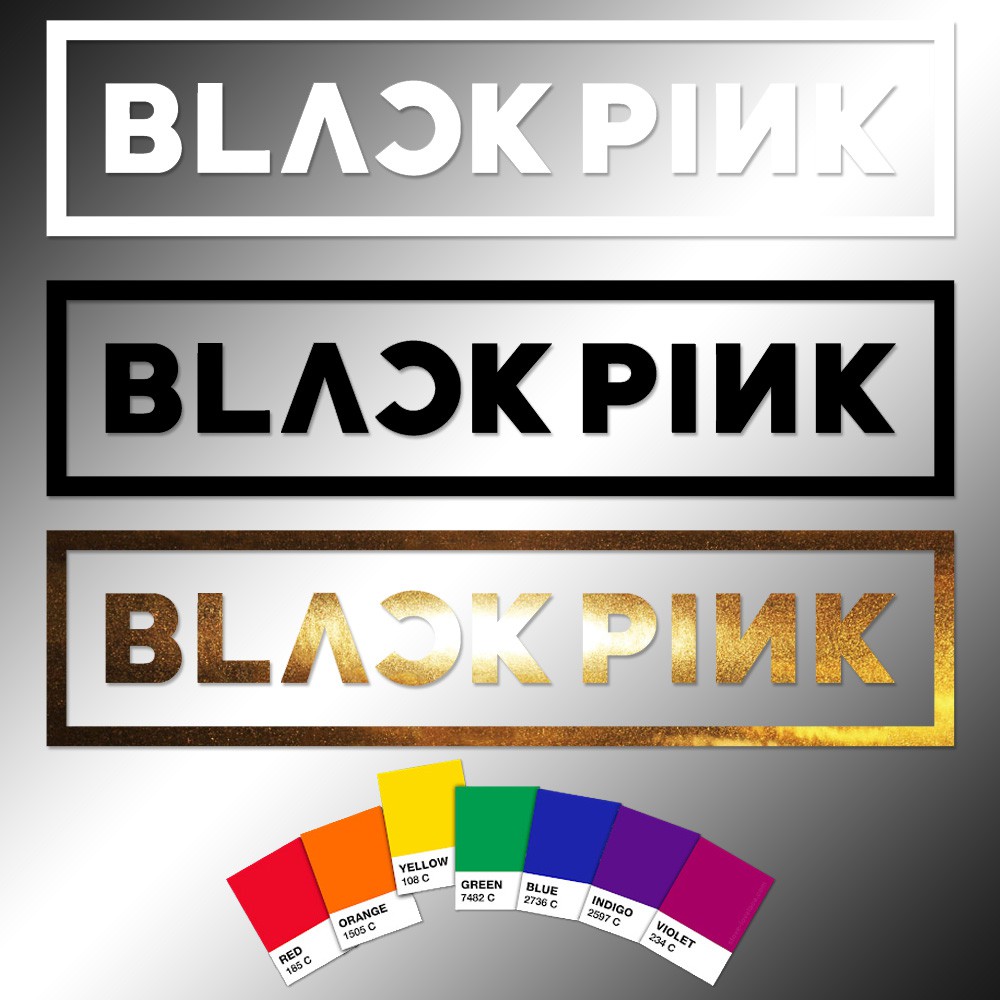 2X Black Pink | Stickers | Single Color | Vinyl | KPOP | Die-Cut ...