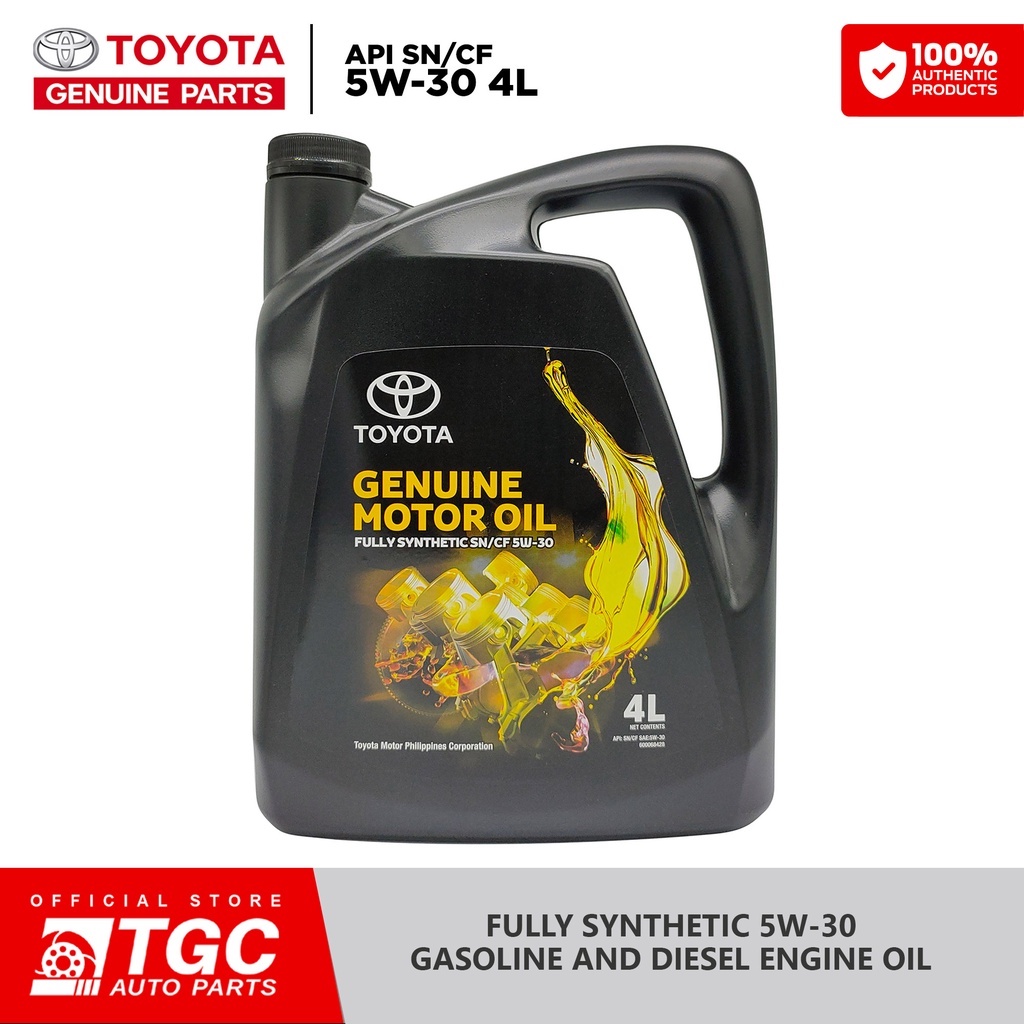Toyota Genuine Fully Synthetic 5w30 Gasoline Diesel Engine / Motor Oil ...
