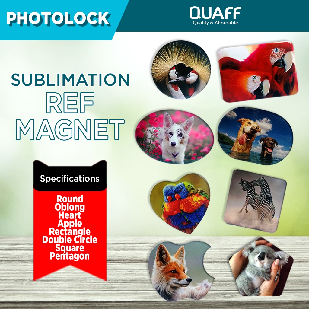 (5 pcs) Blanks Sublimation Printable Ref Magnet Pre-cut Shape | Shopee ...