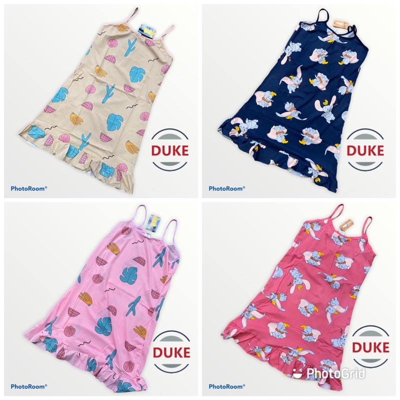 COD Cute Spaghetti Duster random design for Women spandex cotton ...