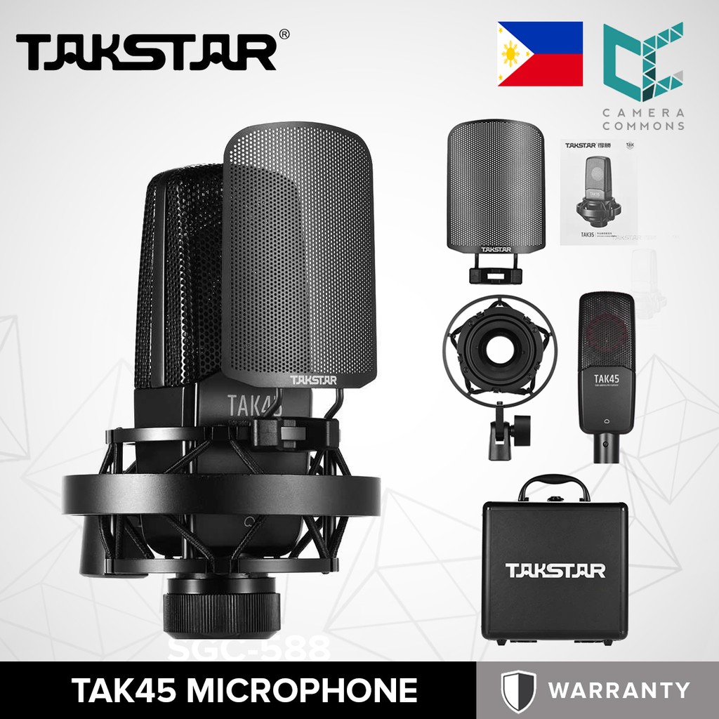 Takstar TAK45 Recording Condenser Unidirectional Microphone Mic ...
