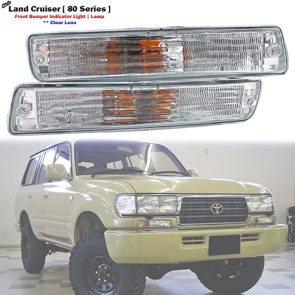1 Pair DEPO Toyota Landcruiser 80 Series HDJ80 HDJ81 FJ80 HZJ80 Bumper ...
