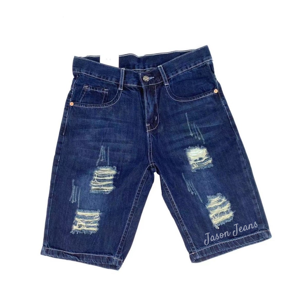New Denim Tattered Short For Men (6012#) | Shopee Philippines
