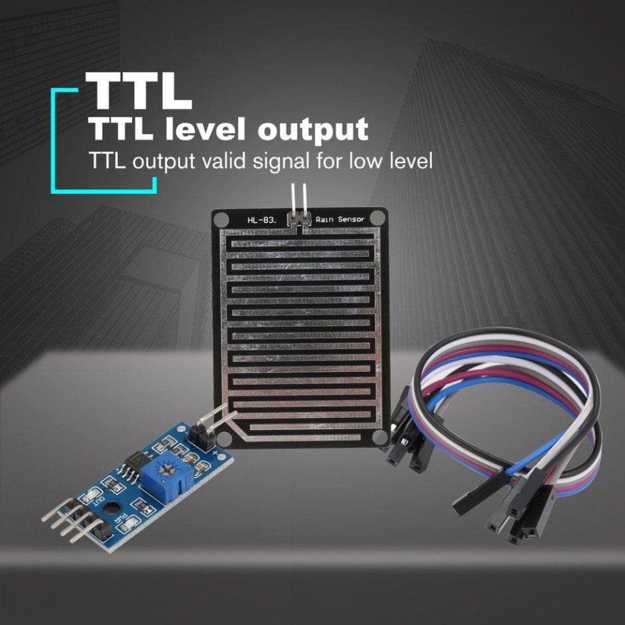 Rain drop Sensor Weather water drop detector Rain drop water | Shopee ...