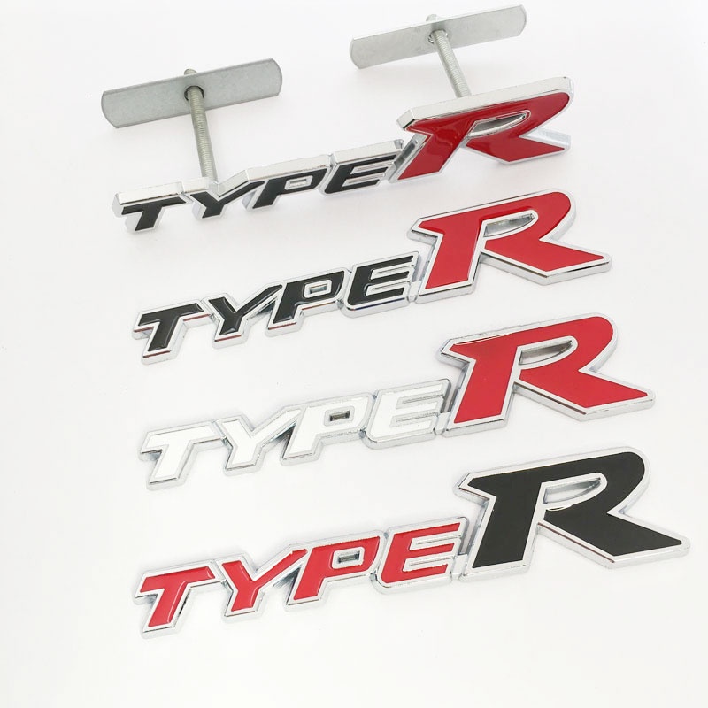 3D Metal TYPER Logo Car Fender Side Emblem Badge Decal Rear Bumper ...