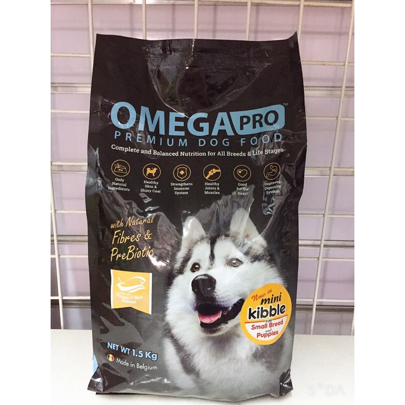 Mini Kibble Omega Pro Premium Food for Small Breed and Puppies | Shopee ...