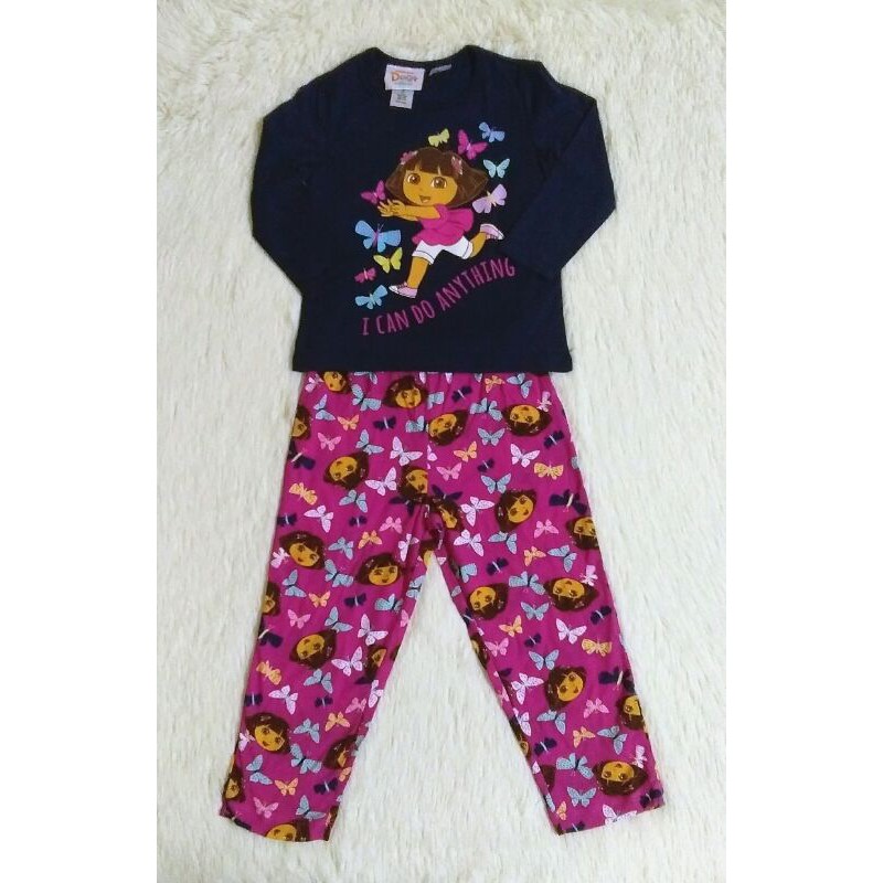 Nickelodeon dora the explorer girl pyjamas set | Shopee Philippines