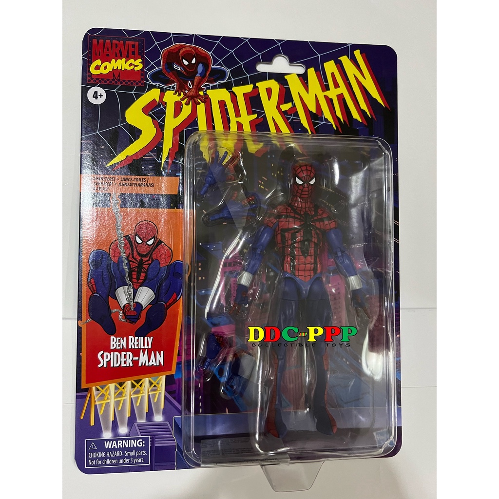 Spider-Man Retro Marvel Legends Ben Reilly Spider-Man 6-Inch Action ...