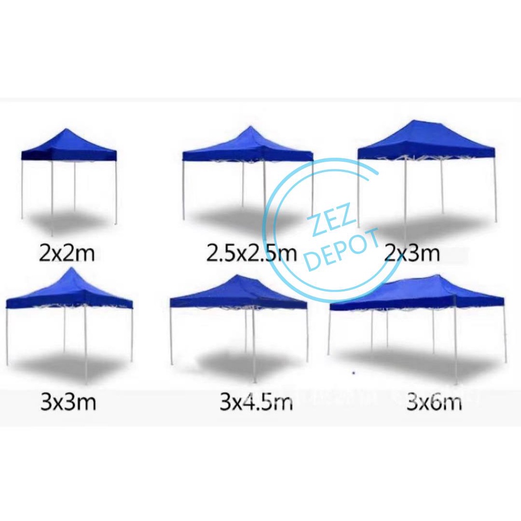 Retractable Tent Complete Set black post Waterproof 2x2m 2.5x2.5m 2x3m ...