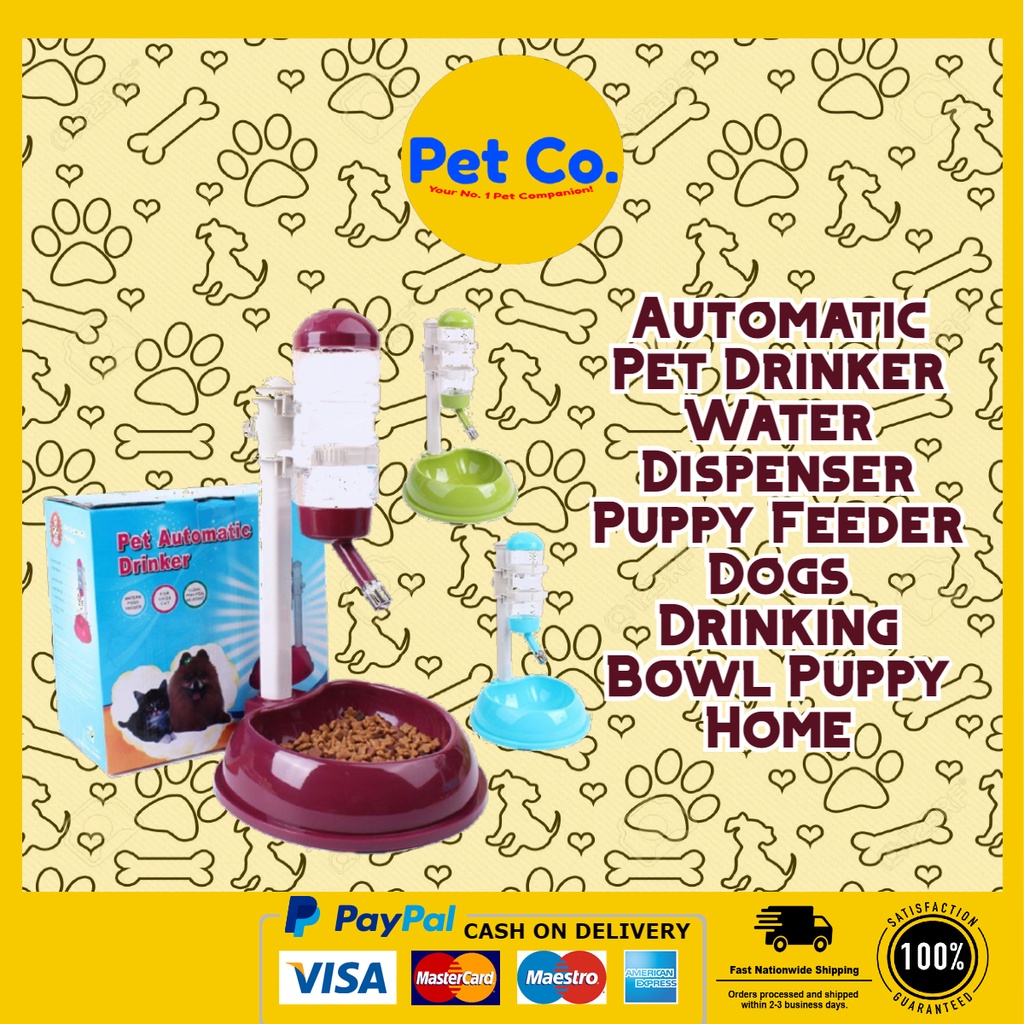 PH 2in1 Universal Dog Drinker Pet Drinker Feeder Liftable Dispenser ...