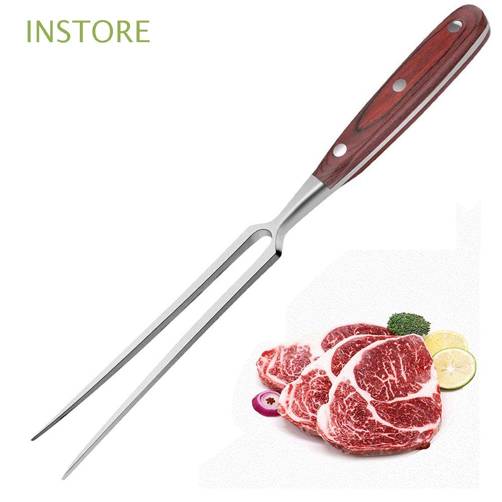 INSTORE Professional Meat Fork Metal Kitchen Gadgets Carving Fork for ...