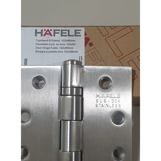 Hafele door hinge 4"x3.5" stainless steel SUS304 (1pc) | Shopee Philippines