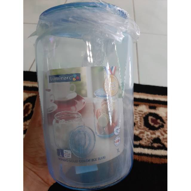 Luminarc, glass color ice blue Jar (1lt) | Shopee Philippines
