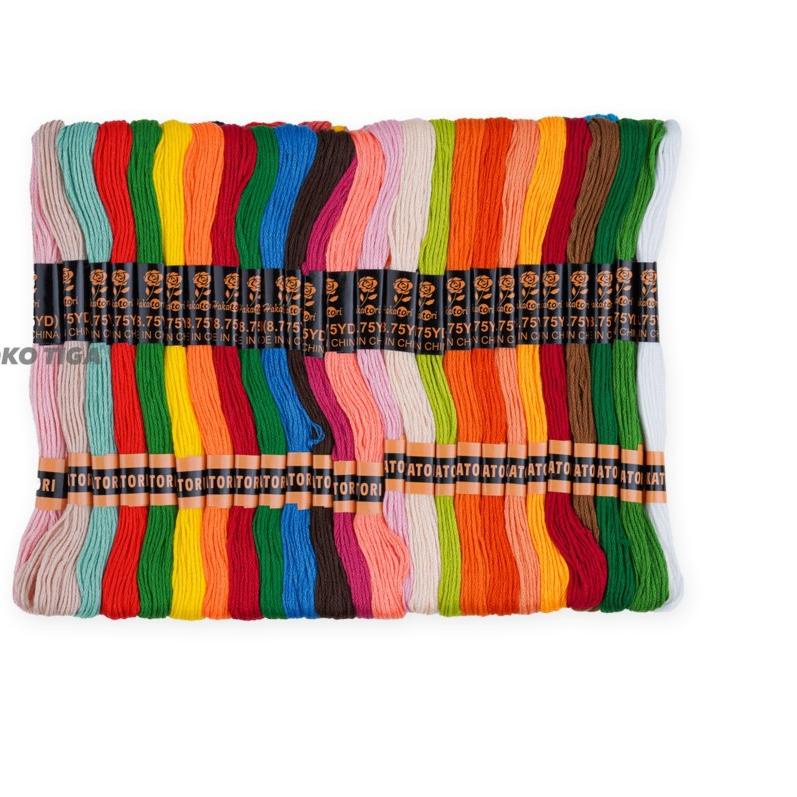 Embroidery Thread / Hand Embroidery Thread Set Of 50 Colors | Shopee ...