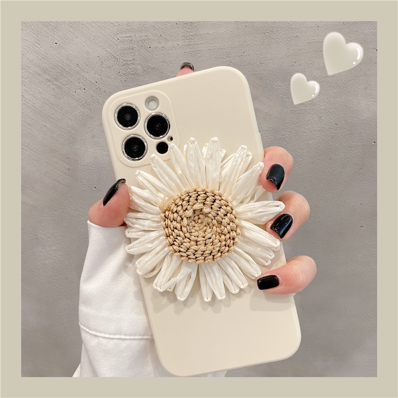 iPhone 12 Mini Korean Weave Daisy Flower Phone Case iPhone 12 13 Pro ...
