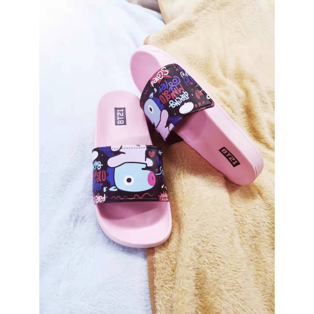 BTS BT21 KPOP slippers Korean men's League idol Koya RJ Shooky Mang ...