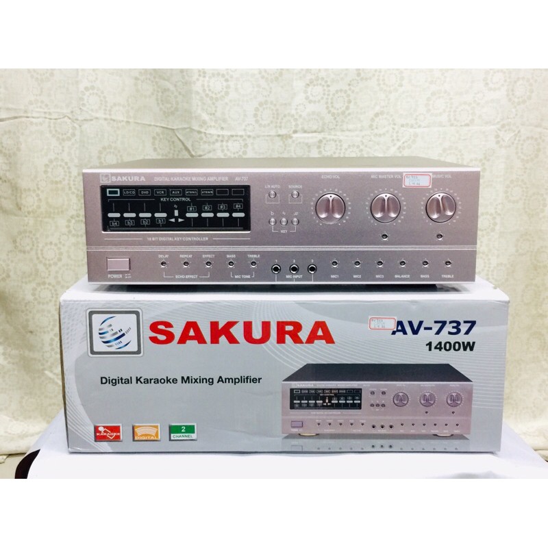 SAKURA AV-737 AMPLIFIER 1400x2 WATTS | Shopee Philippines