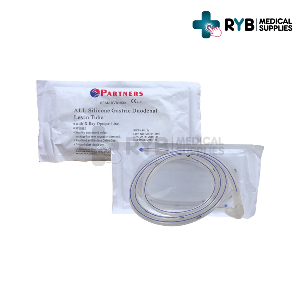 Silicone NGT / Partners & Surgitech All Silicone Gastric Duodenal Levin ...