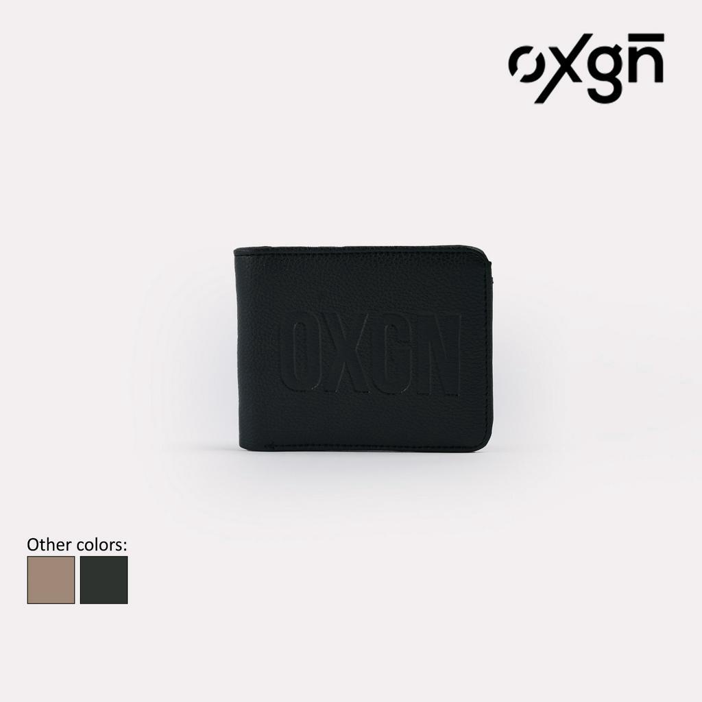 OXGN Bi-Fold Wallet With Debossed Logo For Men And Women (Black/Burnt ...