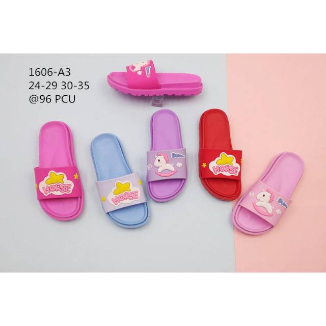 1606 Alina Girls Unicorn Horse Slippers | Shopee Philippines