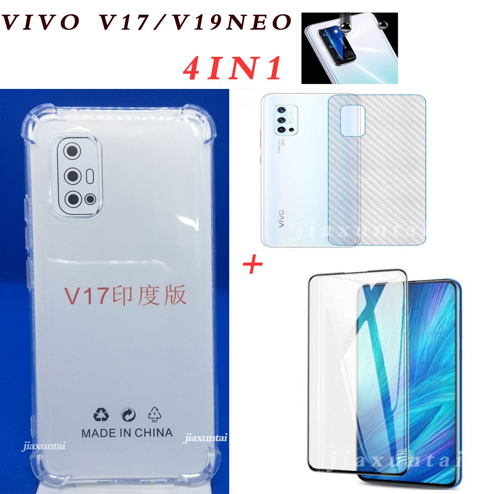 (4in1) Vivo V17 Pro S1 Pro V19 Neo V17Pro S1Pro V19Neo Y36 4G 5G Full Screen Tempered Glass Film ...