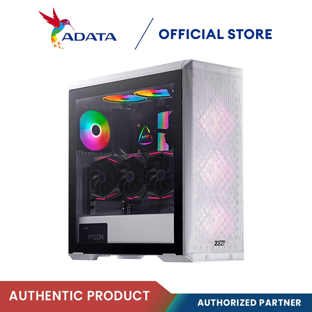 Adata XPG DEFENDER-WHCWW Mesh Front TG Mid-Tower ATX Case | Shopee Philippines