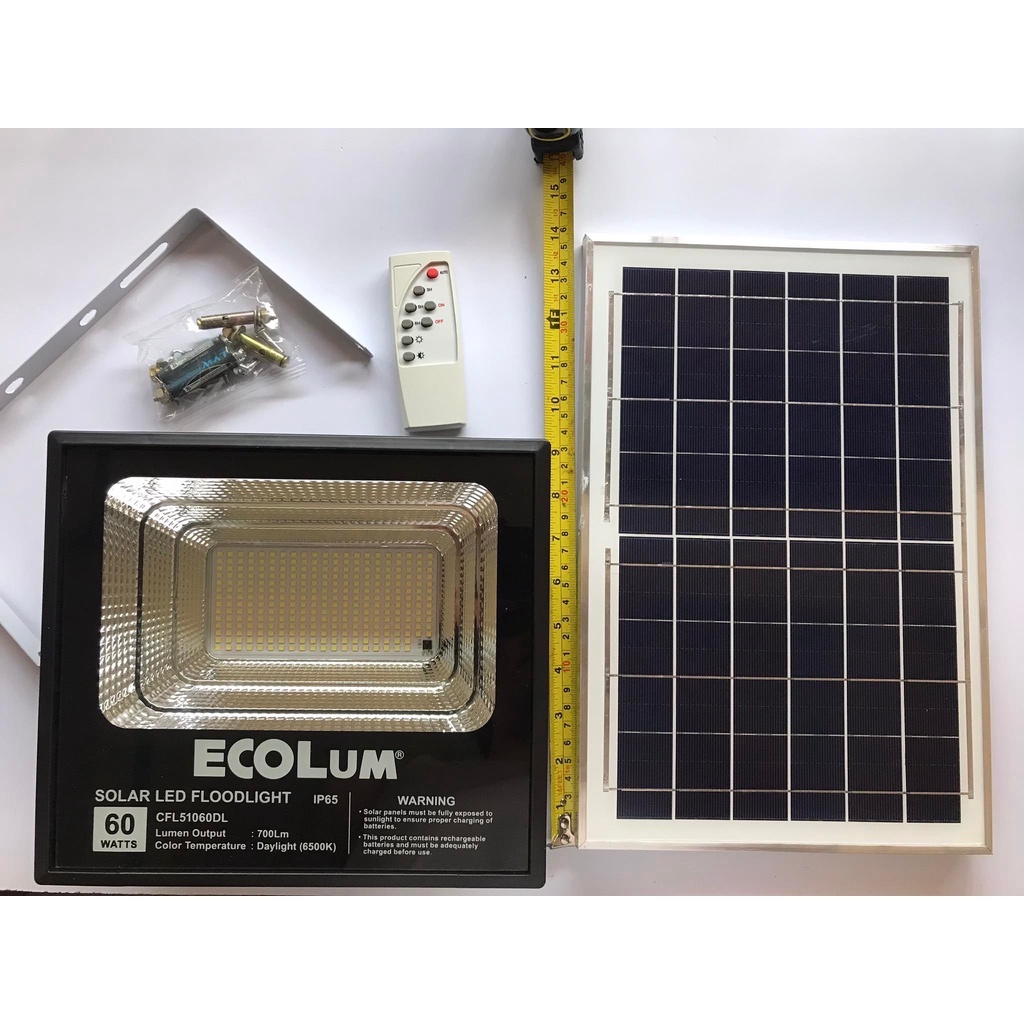 Ecolum Solar LED Floodlight (25w,40w,60w) | Shopee Philippines