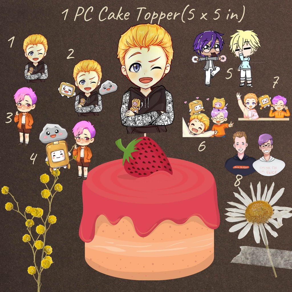 Lankybox Cake Toppers | Shopee Philippines