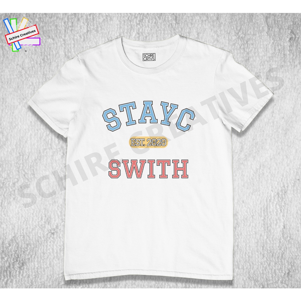STAYC Swith University Style Shirt, Kpop Fandom Unisex Shirt FIT ...