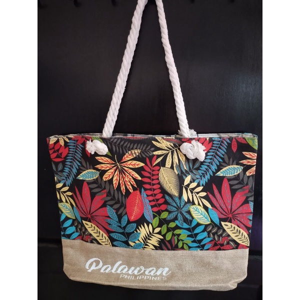Palawan's Beach Bag with Zipper | Shopee Philippines