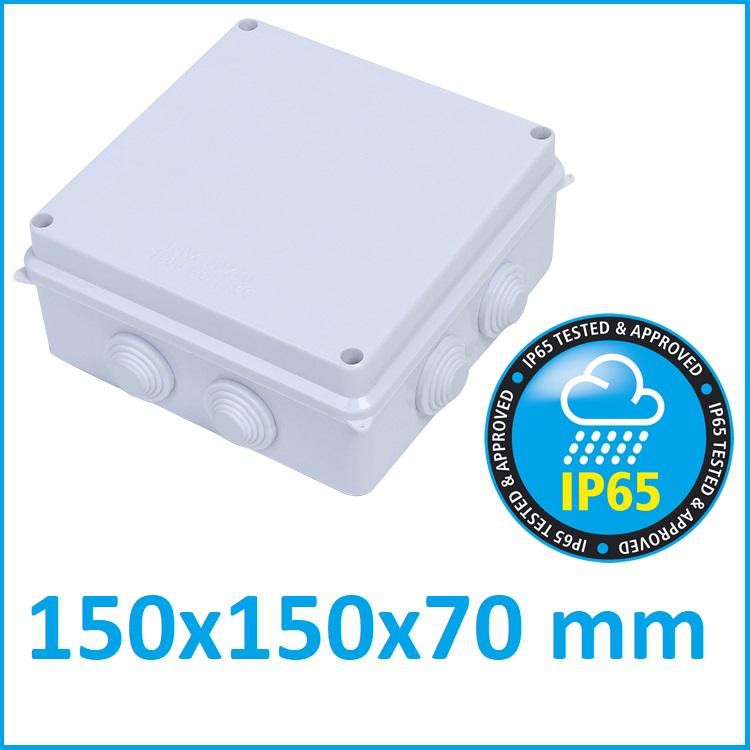 150x150x70mm IP65 Waterproof Outdoor Electrical CCTV Enclosure Square ...