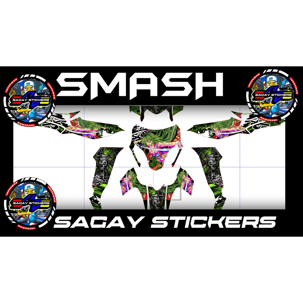 SMASH Motorcycle Sticker Decals | Shopee Philippines