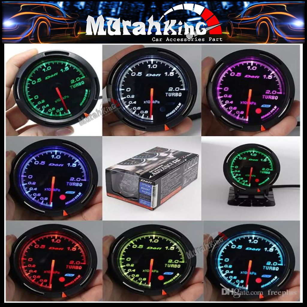 DEFI ADVANCE BF 7 Color Car Gauge Water, Turbo, Tachometer, Volt ...