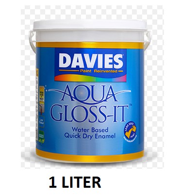 Davies Aqua Gloss-It 100% Acrylic QDE White 1Liter (Water-Based ...