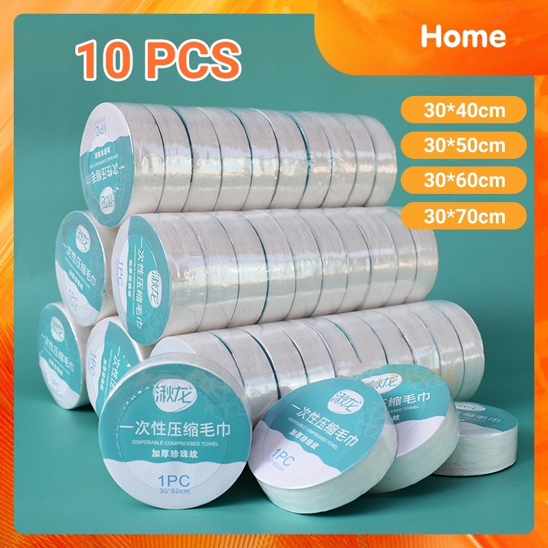 10Pcs Travel Portable Compression Cotton Towels Thick Durable Soft Skin ...