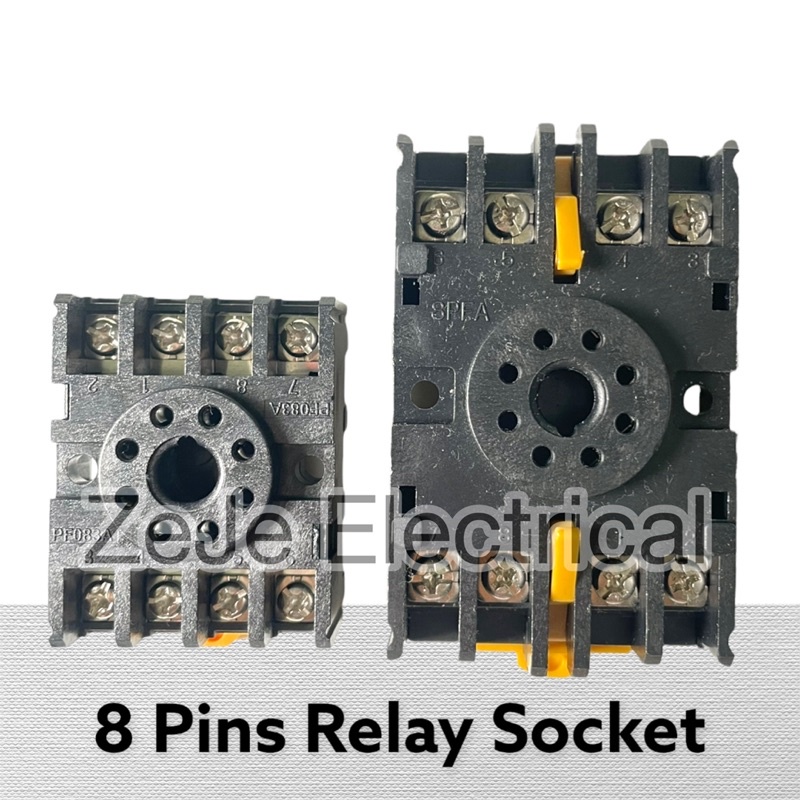 8 Pins Relay Socket | for MK2P Relay | ZeJe | Shopee Philippines