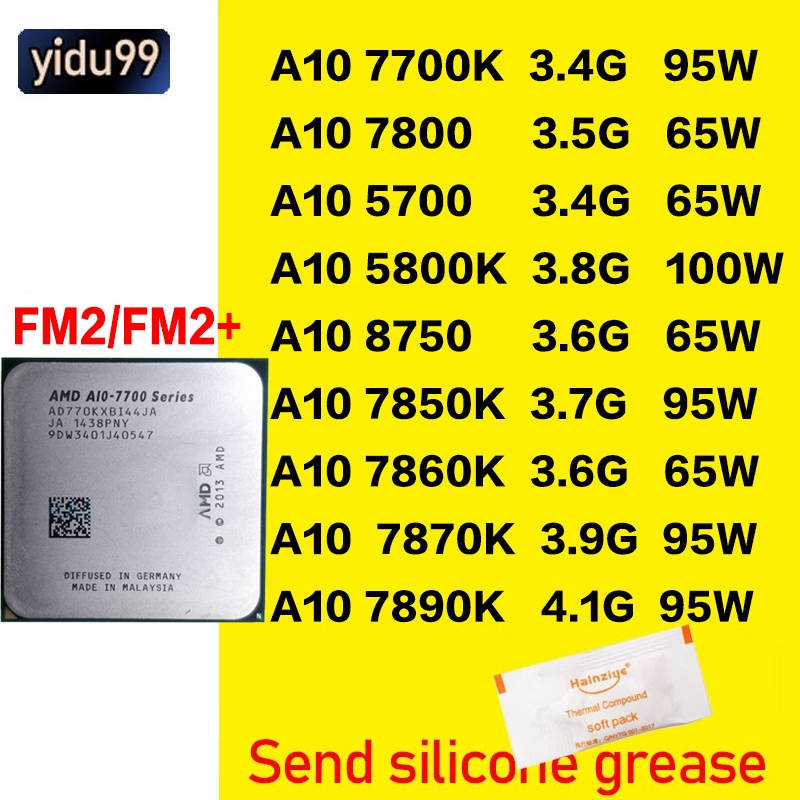 AMD A10 6800K 6700 6790K 5700 5800k A10 7800 7700K 7850K 7860K CPU quad-core FM2 set A8 7500 ...