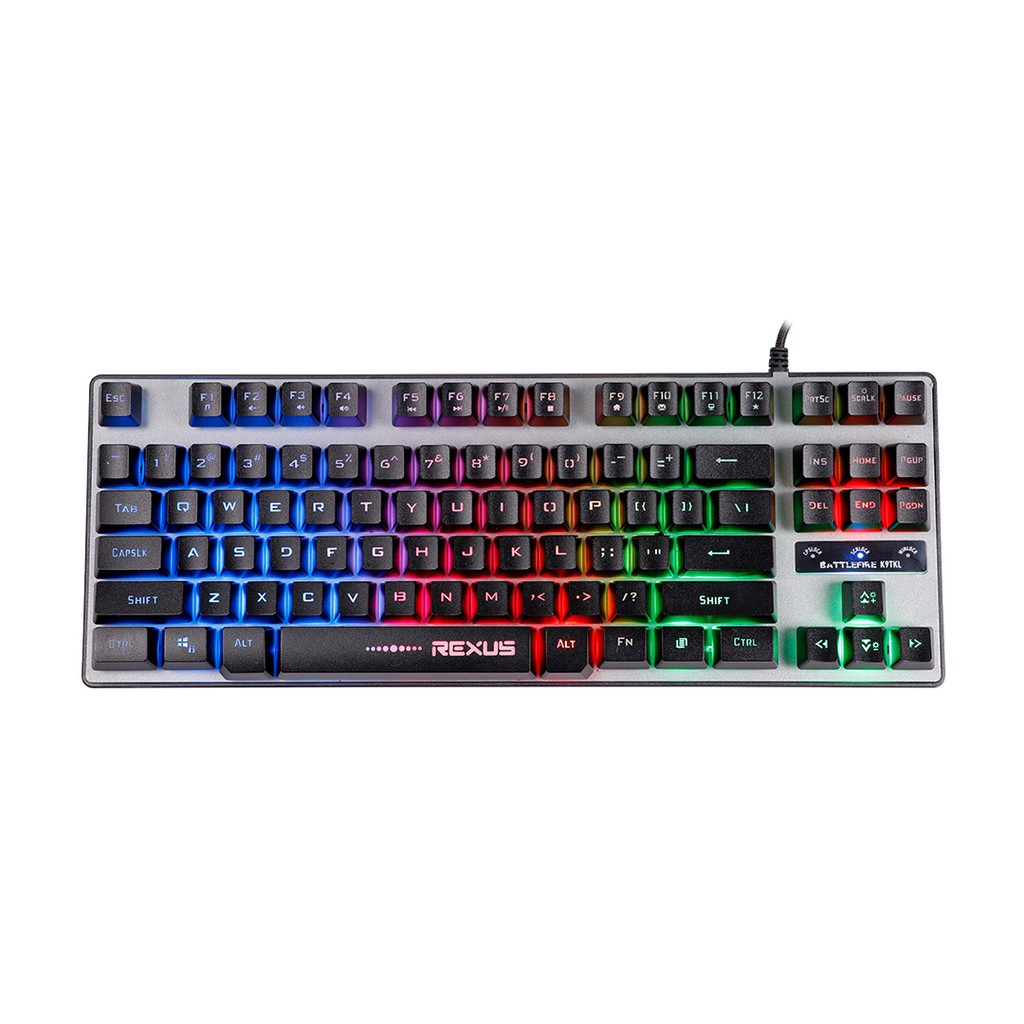 Rexus Battlefire RX-K9TKL / K9 TKL Rainbow LED Gaming Keyboard | Shopee ...