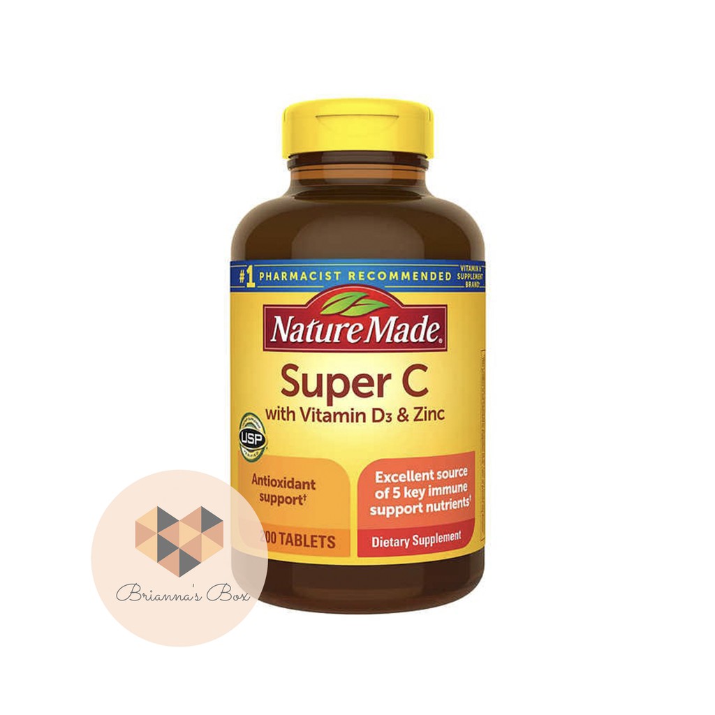 Nature Made Super C Immune Support 200 tabs | Shopee Philippines