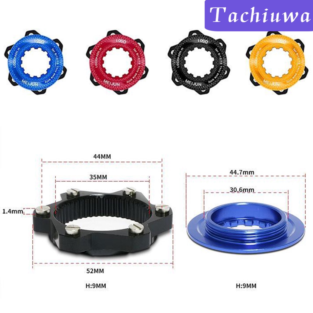 [TACHIUWA] Adapter, Aluminum Center-Lock Hubs to 6-Bolt Disc Brake ...